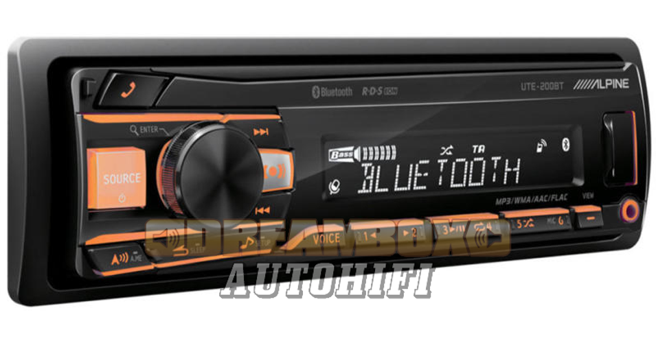 Alpine UTE-200BT Autórádió - 1 Din Fejegység